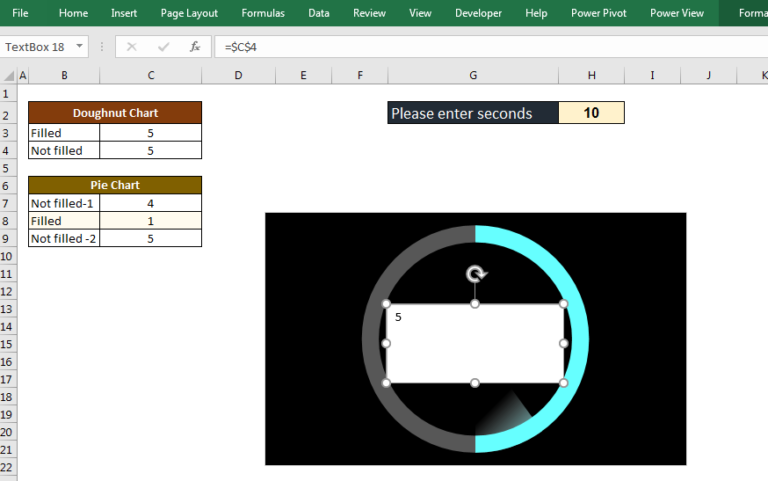Animated Countdown Timer in Excel - TheDataLabs