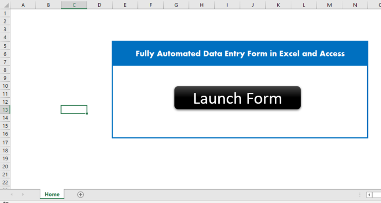 Data Entry Application in Excel and Access - TheDataLabs