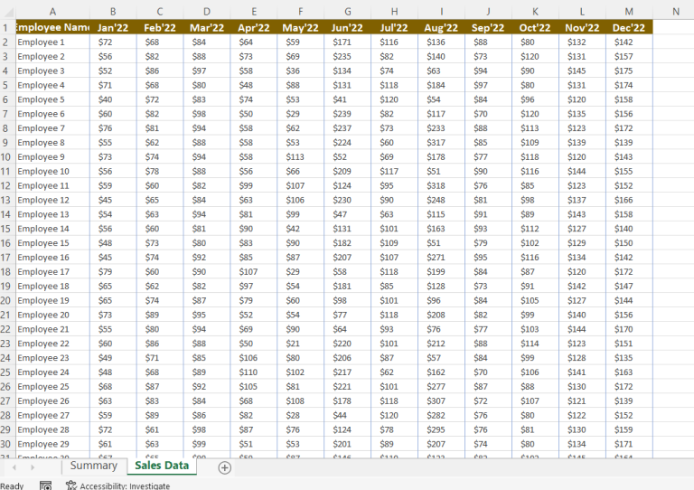 Excel Magic: Create Scrollable Table and Chart in MS Excel Like a Pro ...