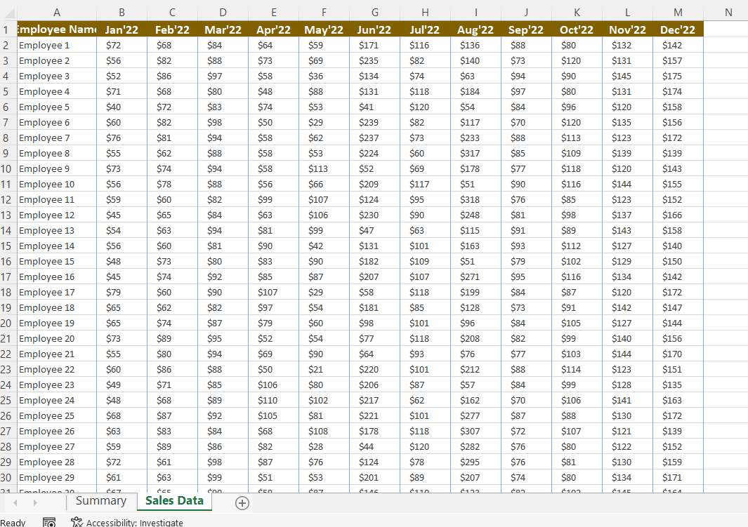 Excel Magic: Create Scrollable Table and Chart in MS Excel Like a Pro ...