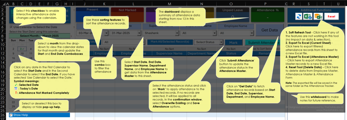 Ultimate Employee Attendance Tracker Excel Template 2025 - TheDataLabs